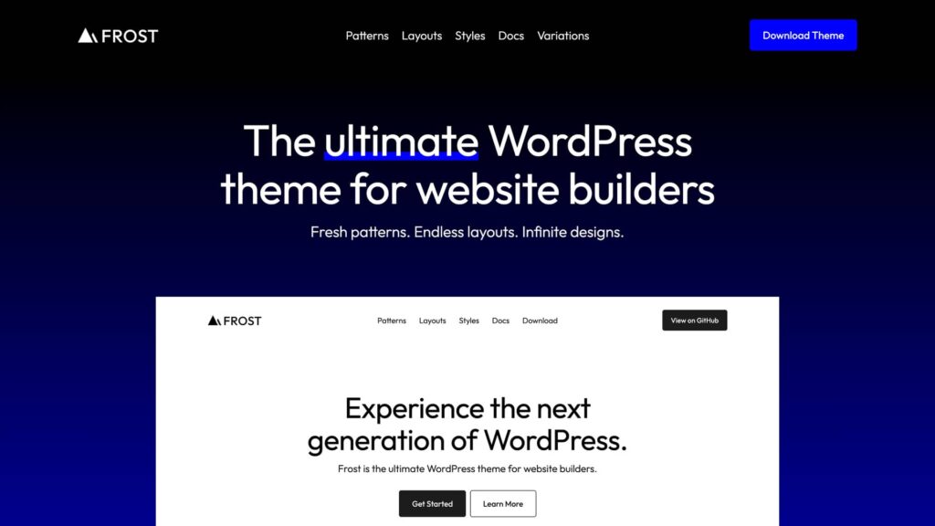 Introduction: Frost v1.0 WordPress Theme - Builders