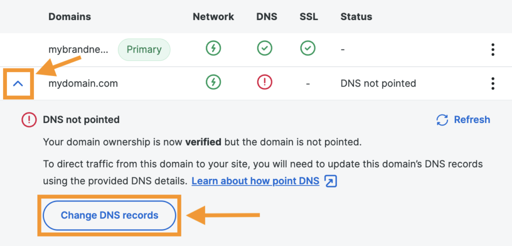 User Portal Domain Management - Support Center