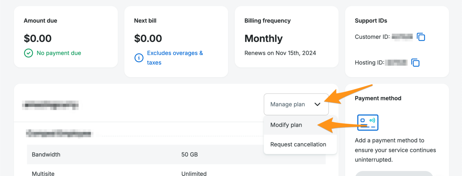 WP Engine Billing Invoice Overview - Support Center