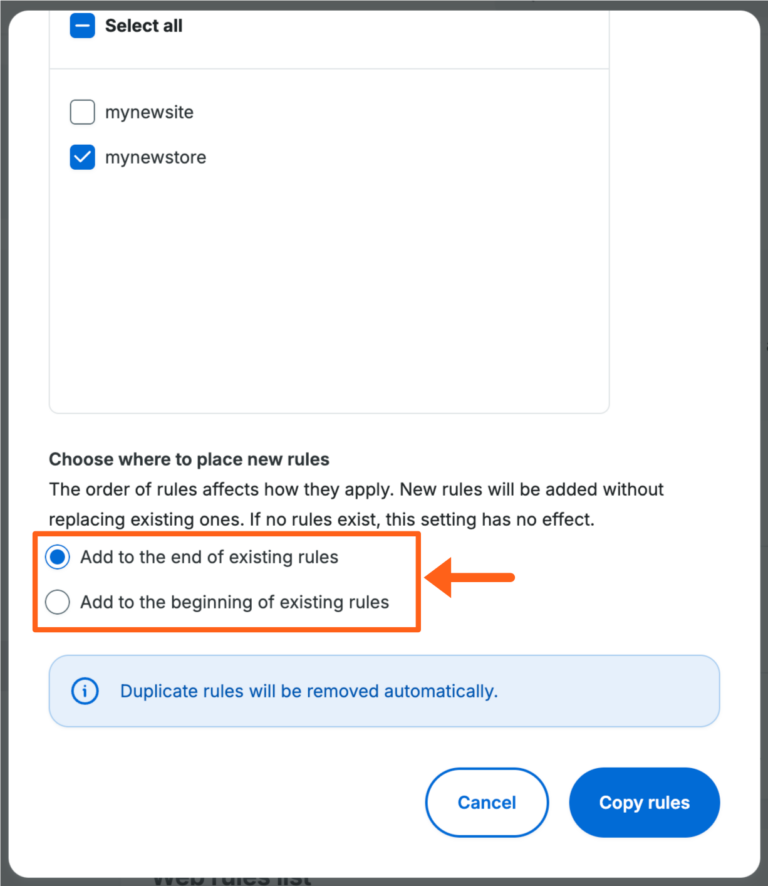 Web Rules Engine - Support Center