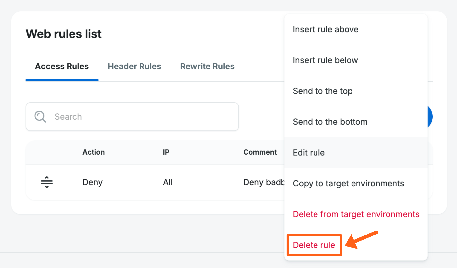 Web Rules Engine - Support Center