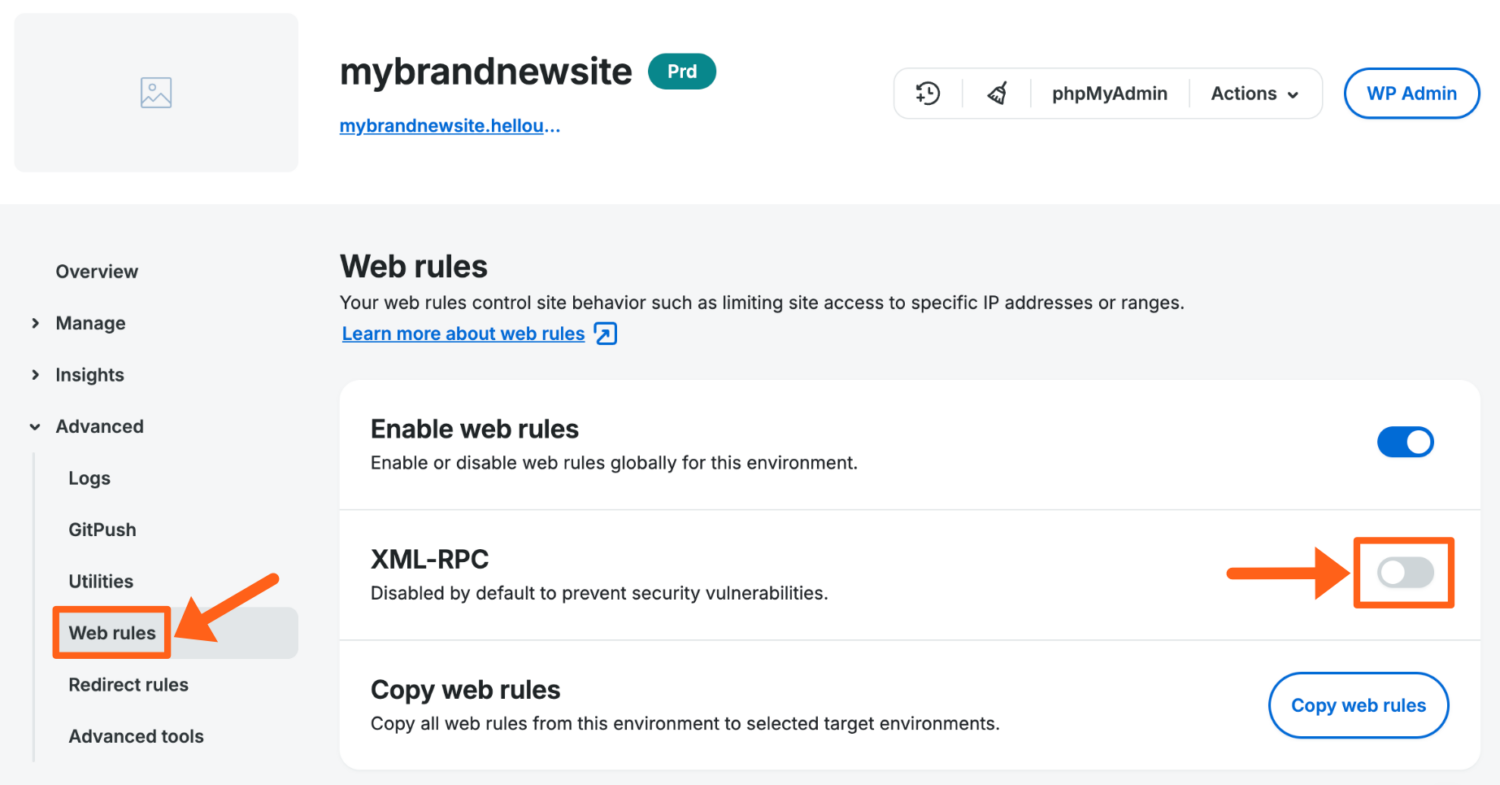 Web Rules Engine - Support Center