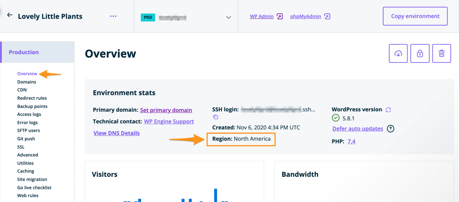 Select or Change a Website's Data Center Location - Support Center