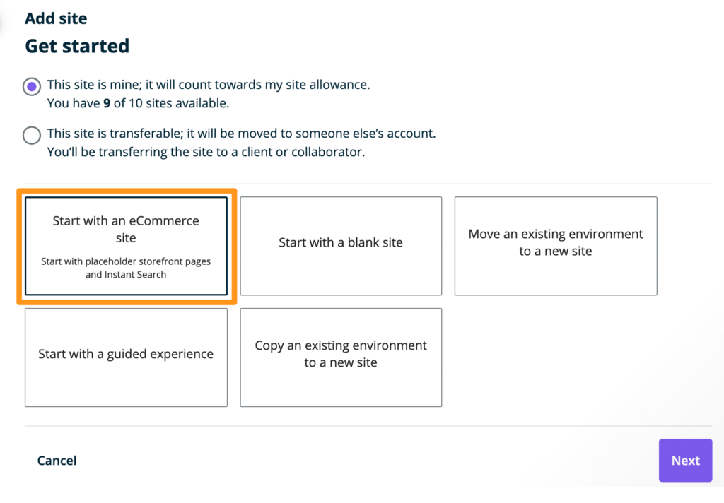 eCommerce Solution Features - Support Center