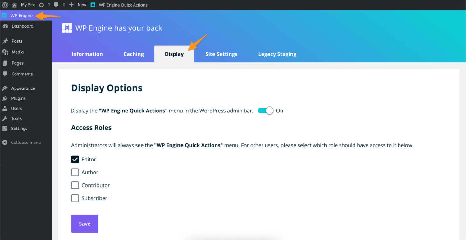 Platform Settings - Support Center