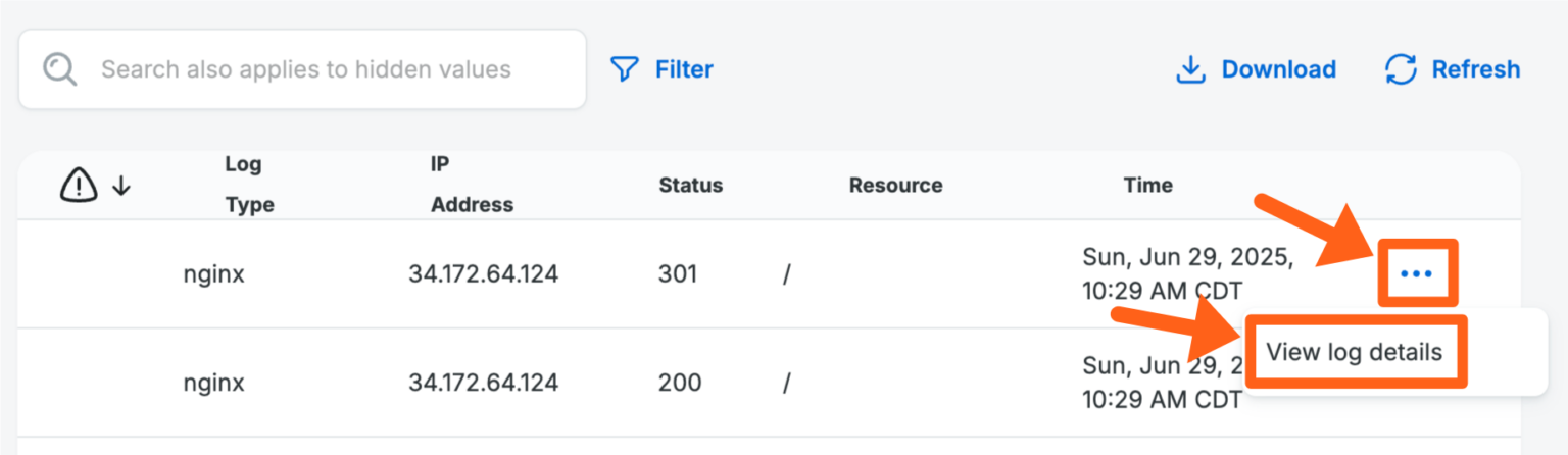 Access Logs and Common Errors - Support Center