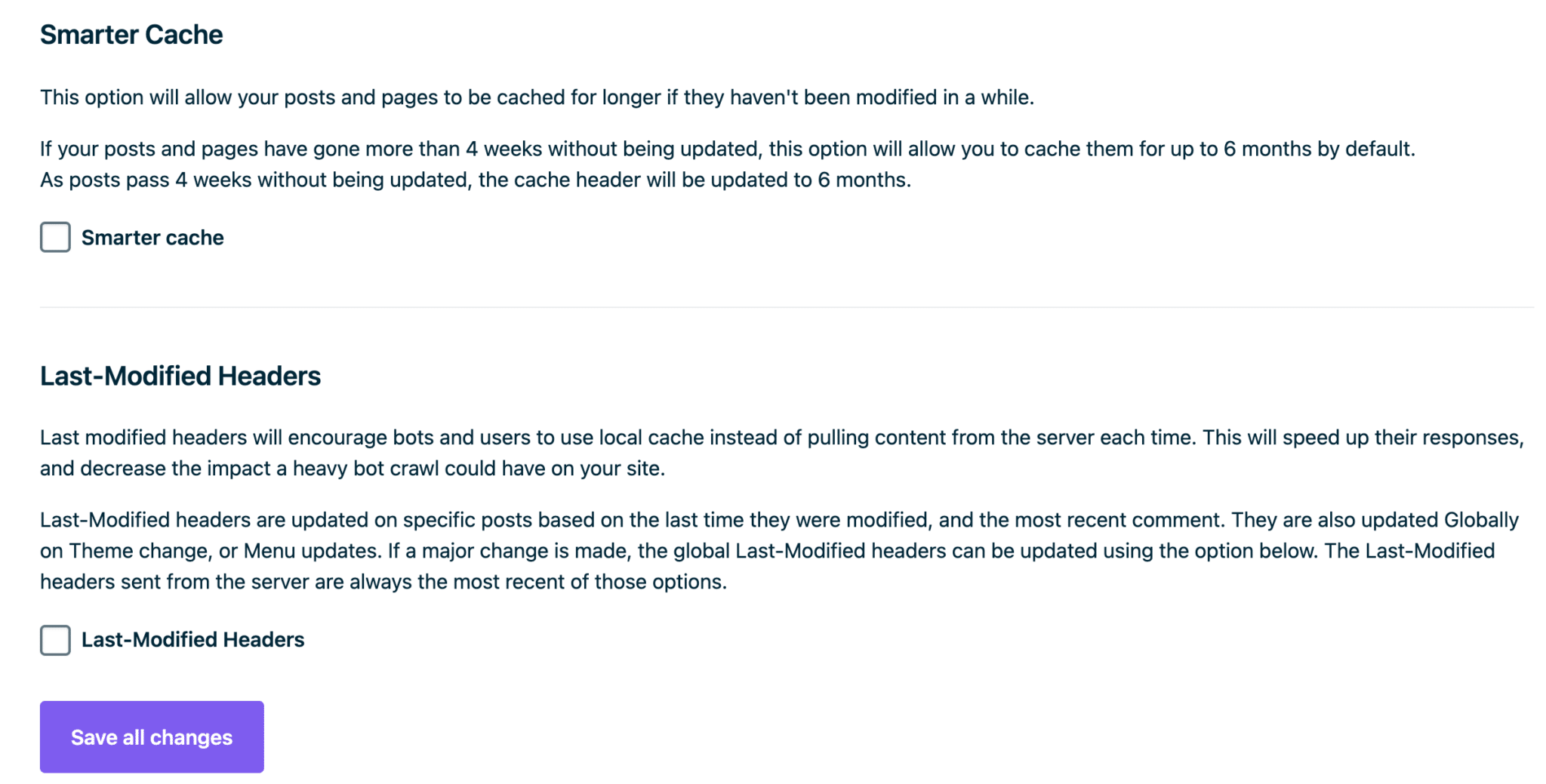 Leverage Browser Cache with Cache Headers - Support Center