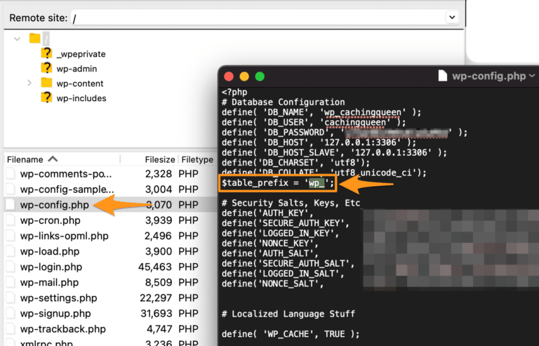 View or Edit WordPress Database Table Prefix - Support Center