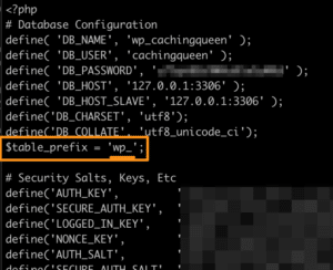 View or Edit WordPress Database Table Prefix - Support Center