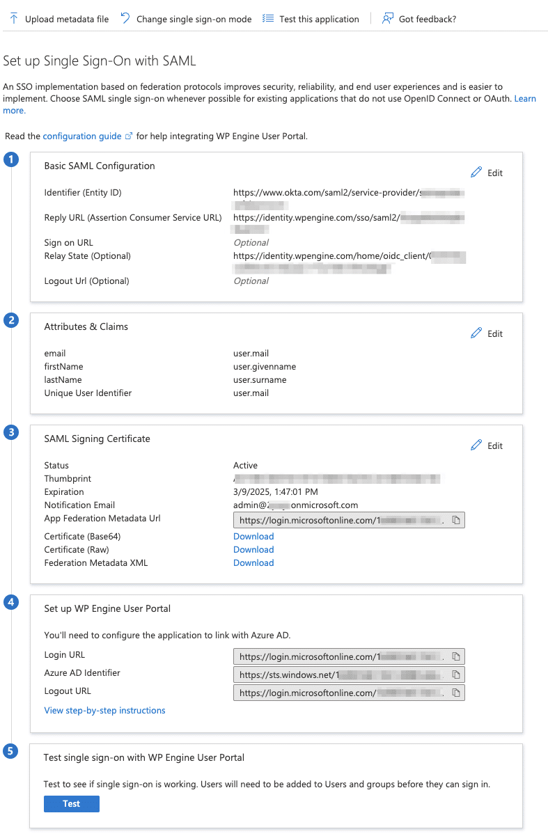 Single Sign-On (SSO) for WP Engine User Portal - Support Center