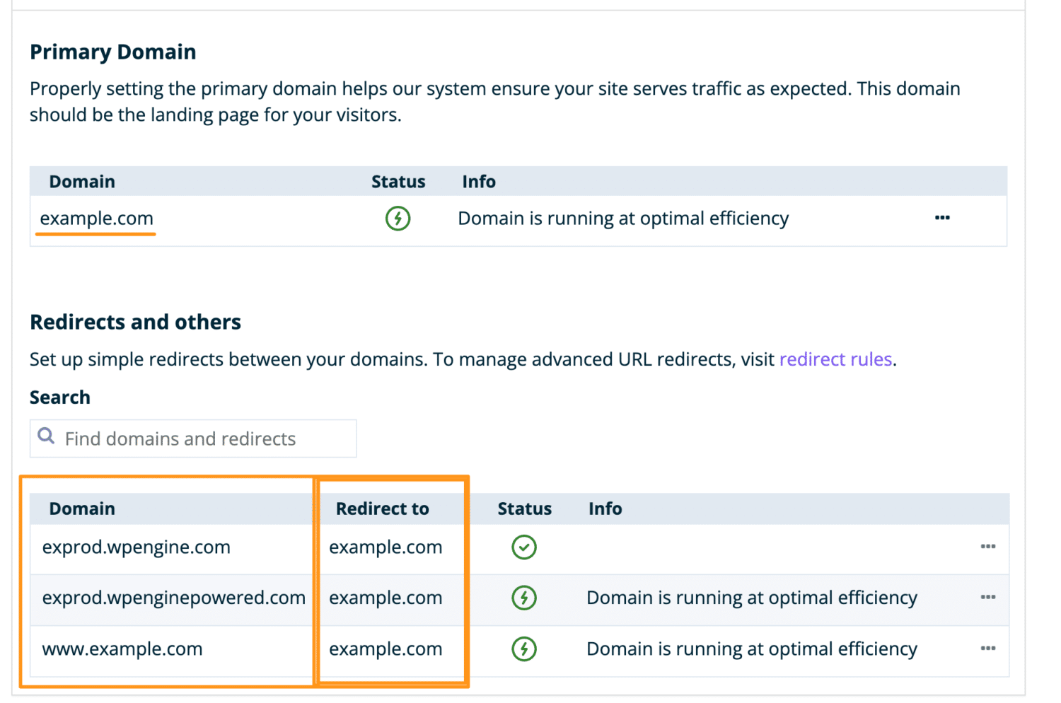 Domain Management - Support Center