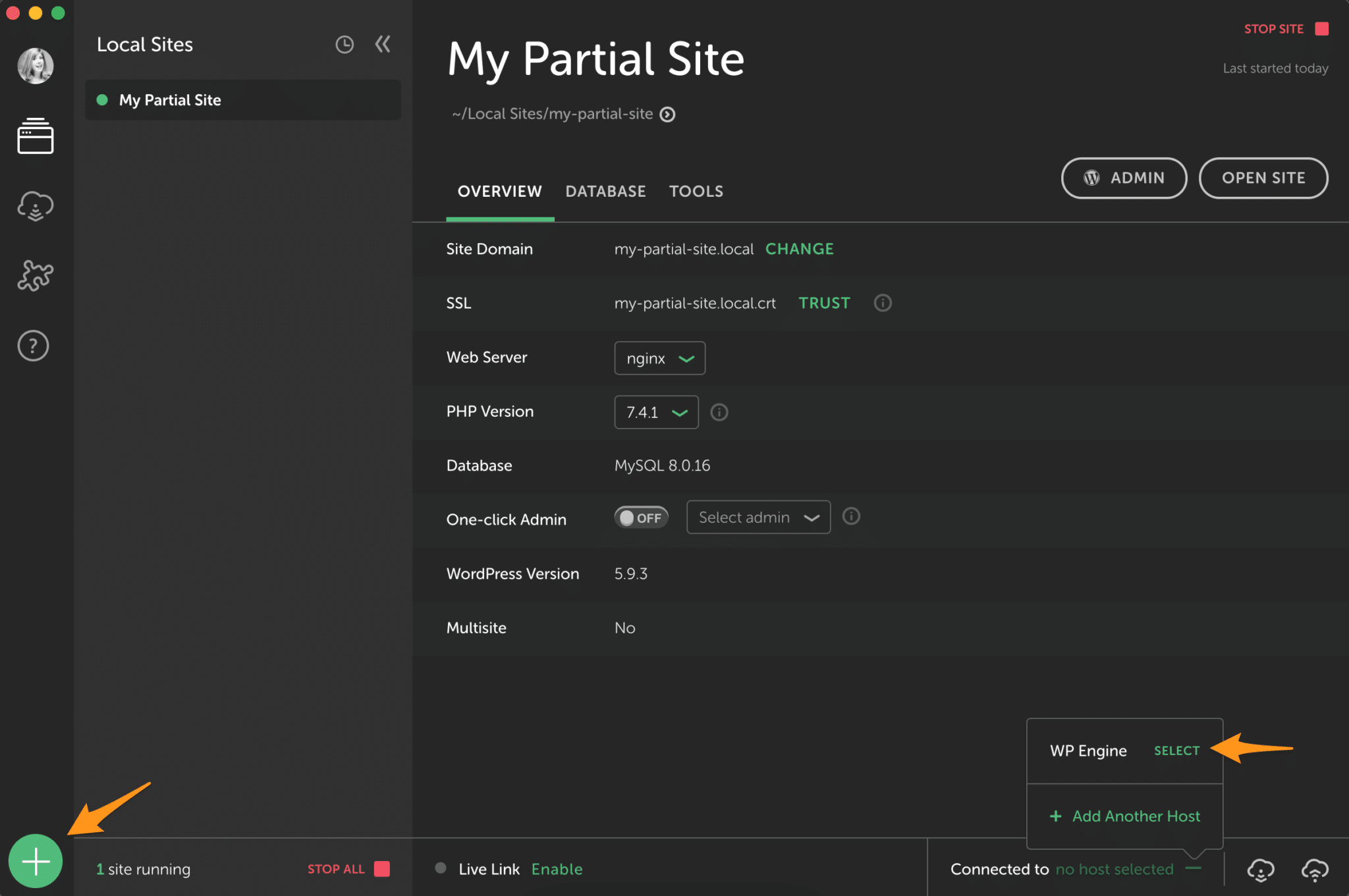 Local and WP Engine Connect - Support Center