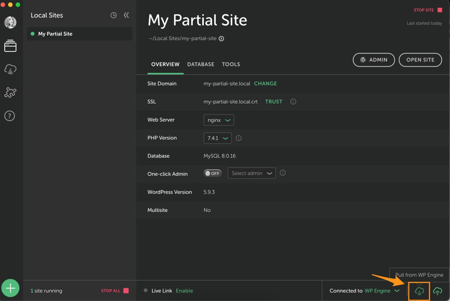 Local and WP Engine Connect - Support Center