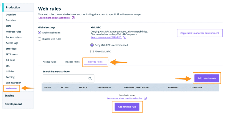 Web Rules Engine - Support Center