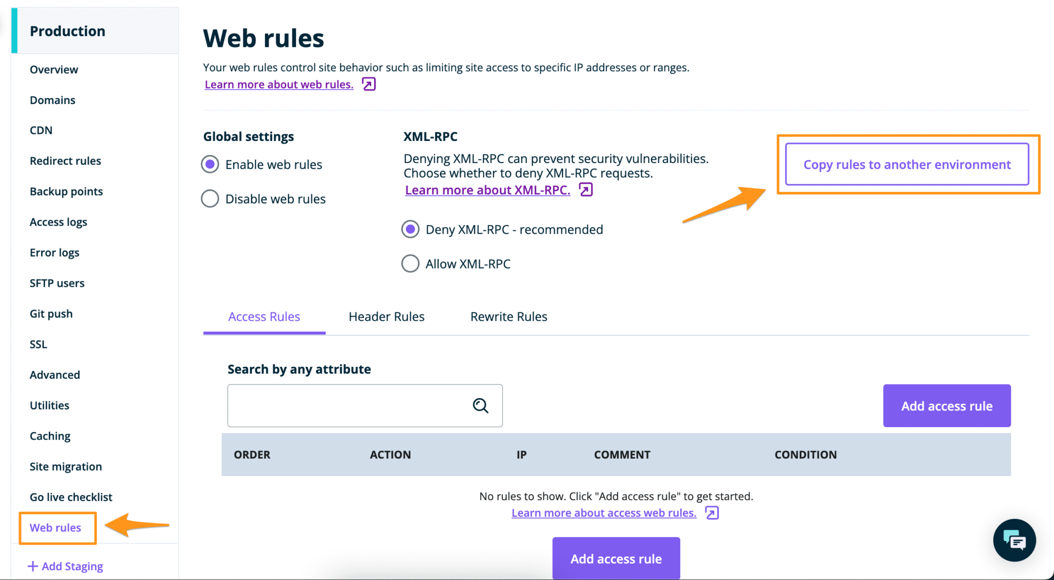 Web Rules Engine - Support Center