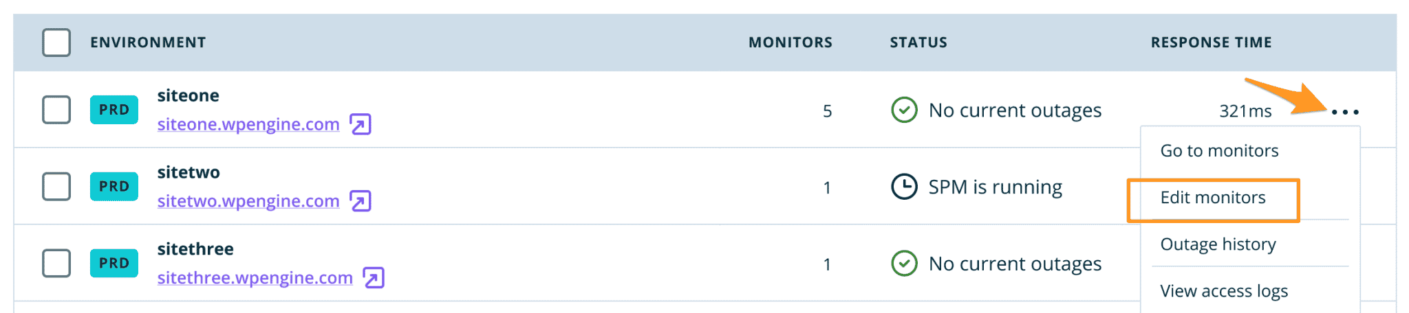 Site Monitoring - Support Center
