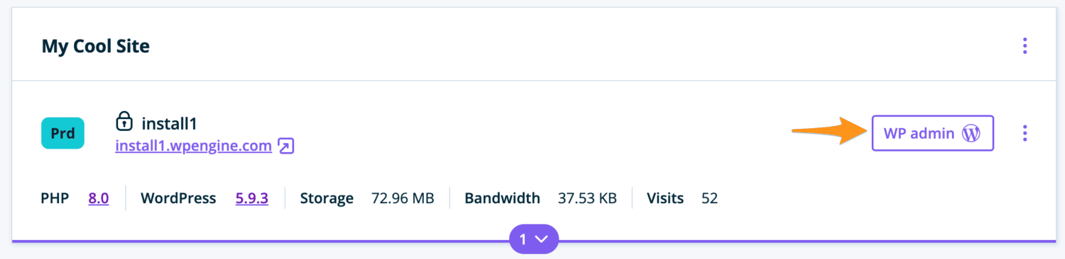 My Sites Page - Support Center