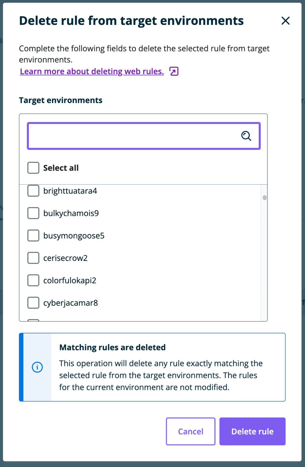 Web Rules Engine - Support Center