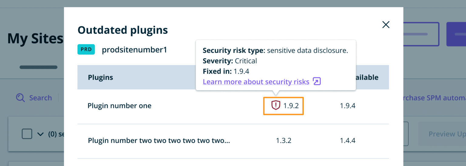 Sites Page - Support Center