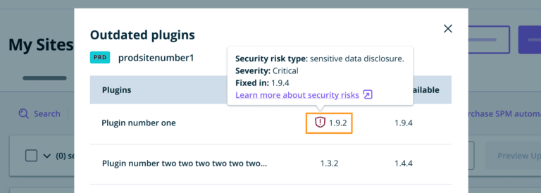 Sites Page - Support Center