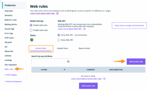 Web Rules Engine - Support Center