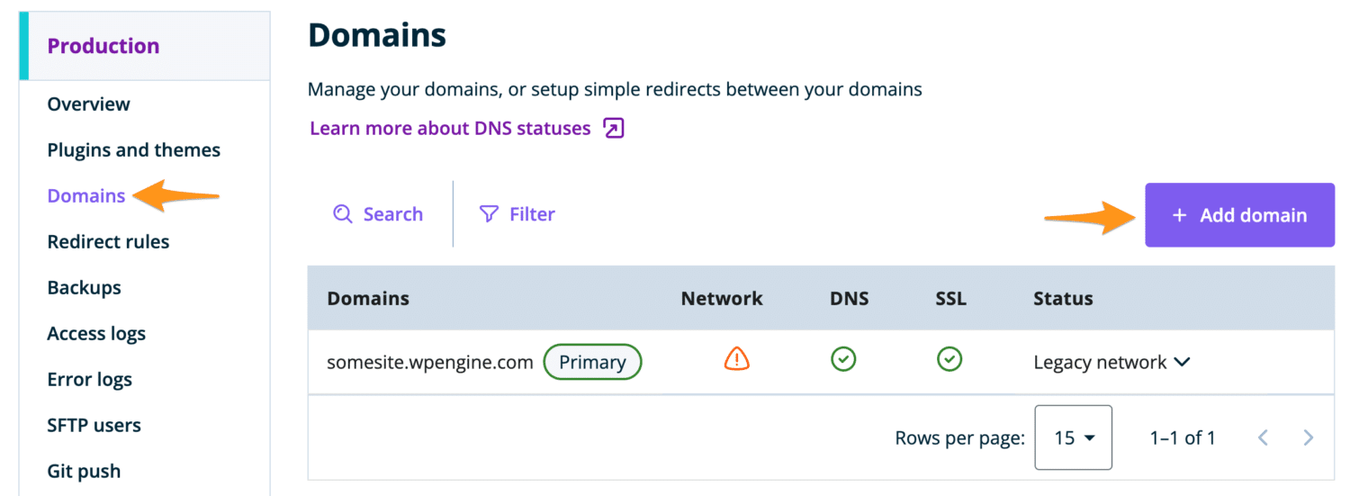 User Portal Domain Management - Support Center