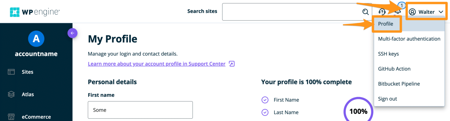 User Portal Account Users and Roles - Support Center