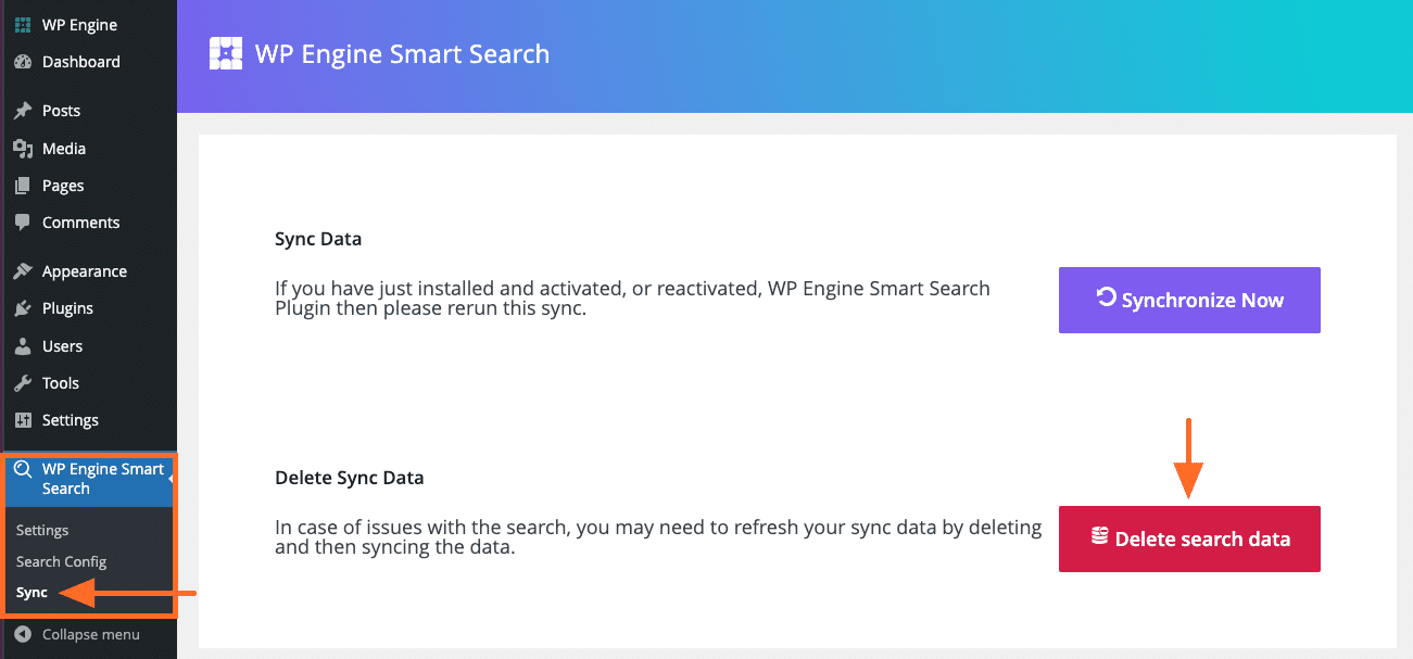 WP Engine Smart Search - Support Center