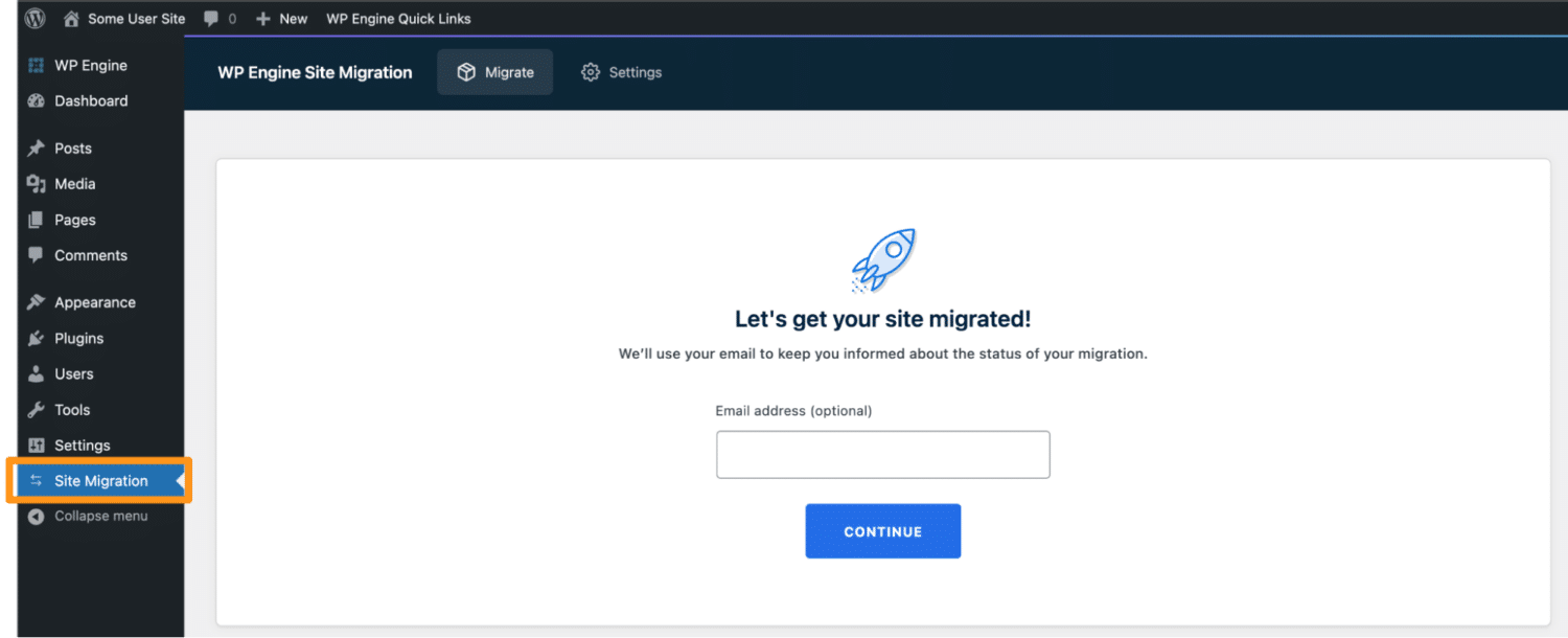 WP Engine Site Migration Plugin - Support Center