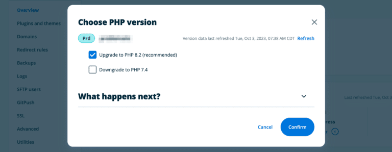 PHP Upgrade Guide - Support Center