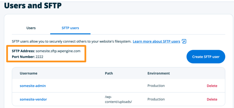 SFTP Usage and Access - Support Center