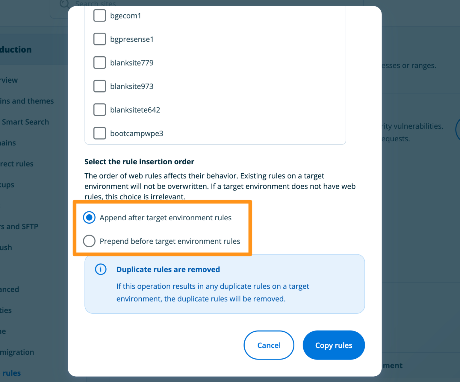Web Rules Engine - Support Center
