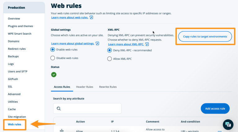 Web Rules Engine - Support Center