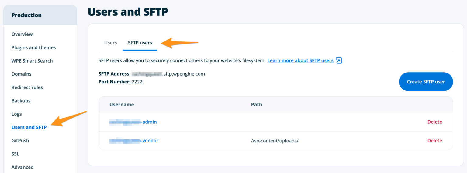 SFTP Usage and Access - Support Center
