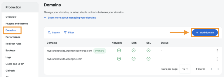 User Portal Domain Management - Support Center