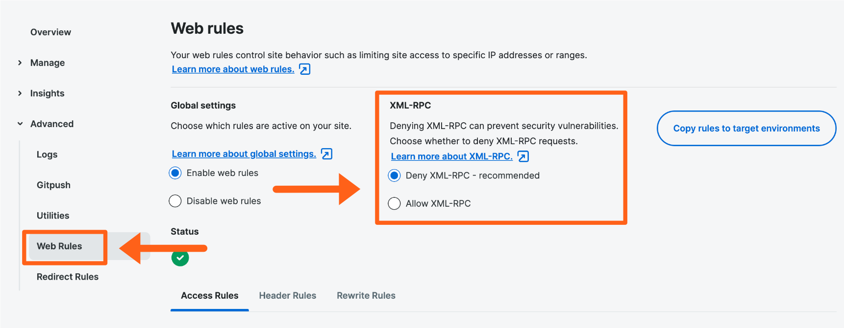 Web Rules Engine - Support Center