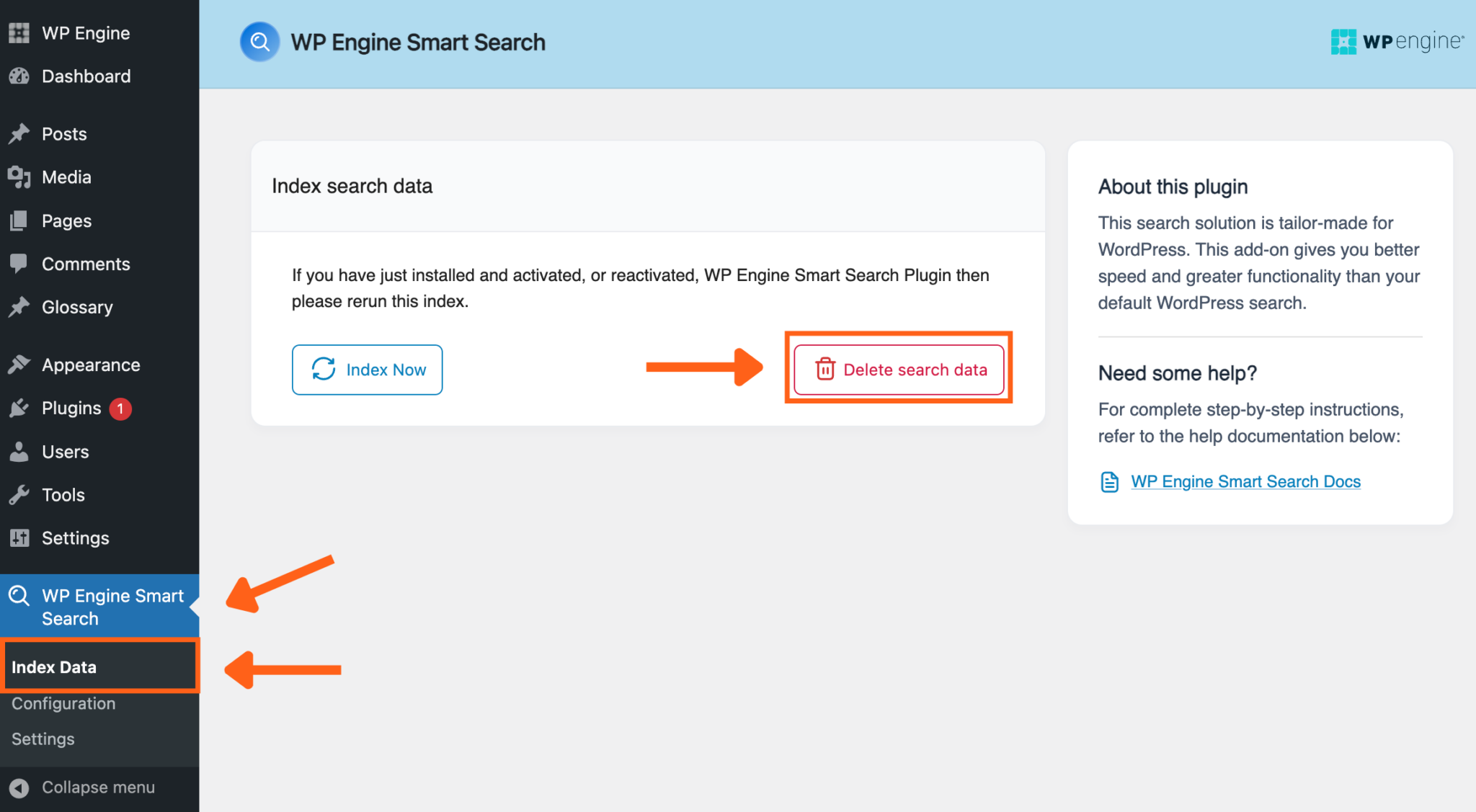 WP Engine Smart Search - Support Center