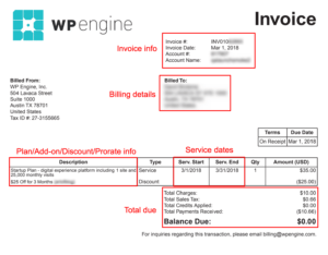 WP Engine Billing Invoice Overview | WP Engine®