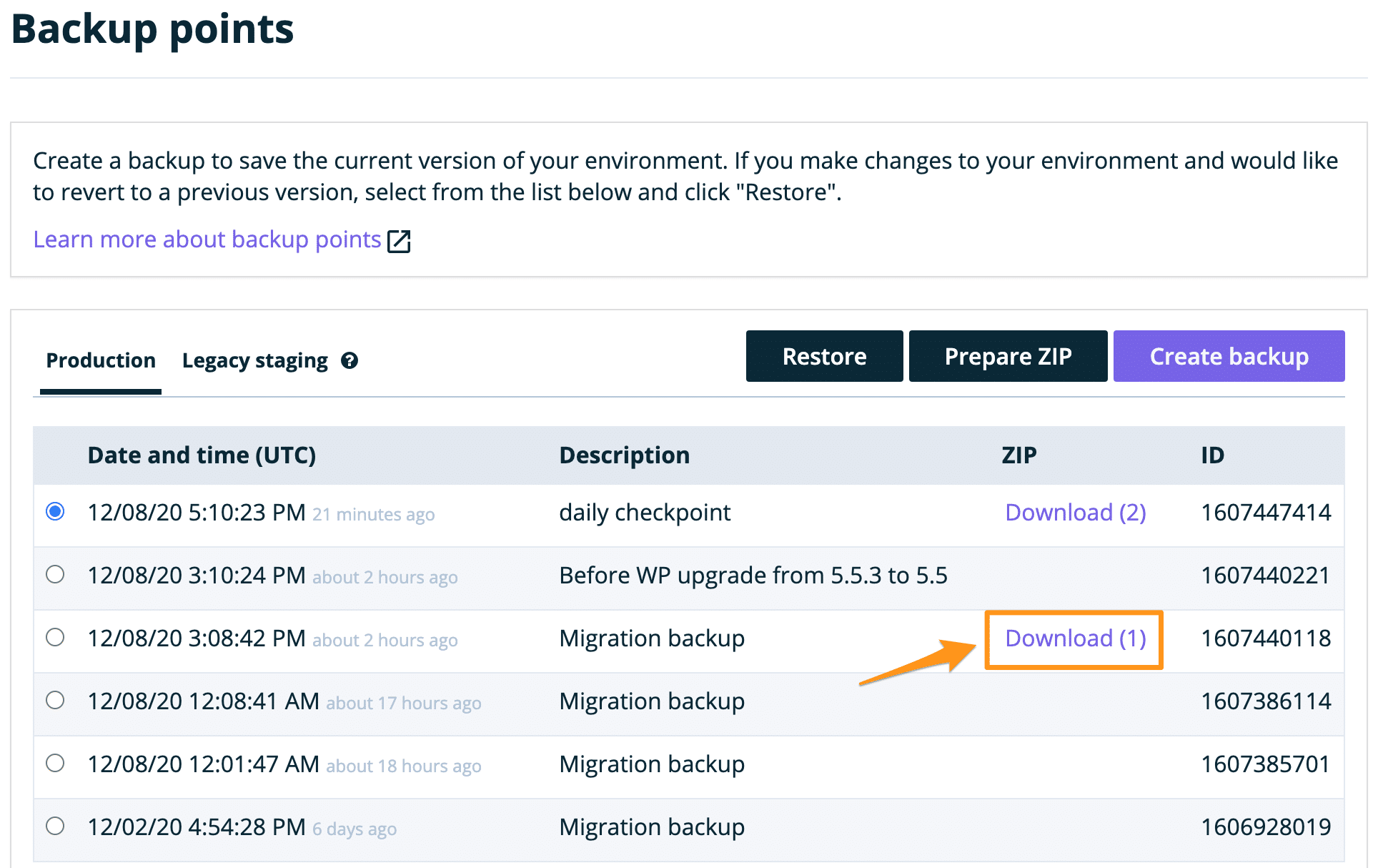 Backup and Restore | WP Engine®