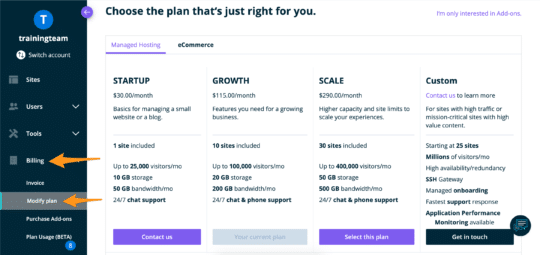 WP Engine Hosting Plans and Add-ons | WP Engine®